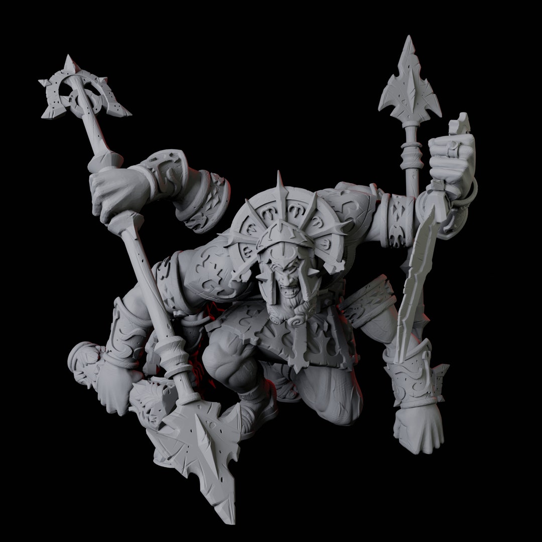 Tetrabrachius Construct Golem Boss Miniature for D&D, Dungeons and ...