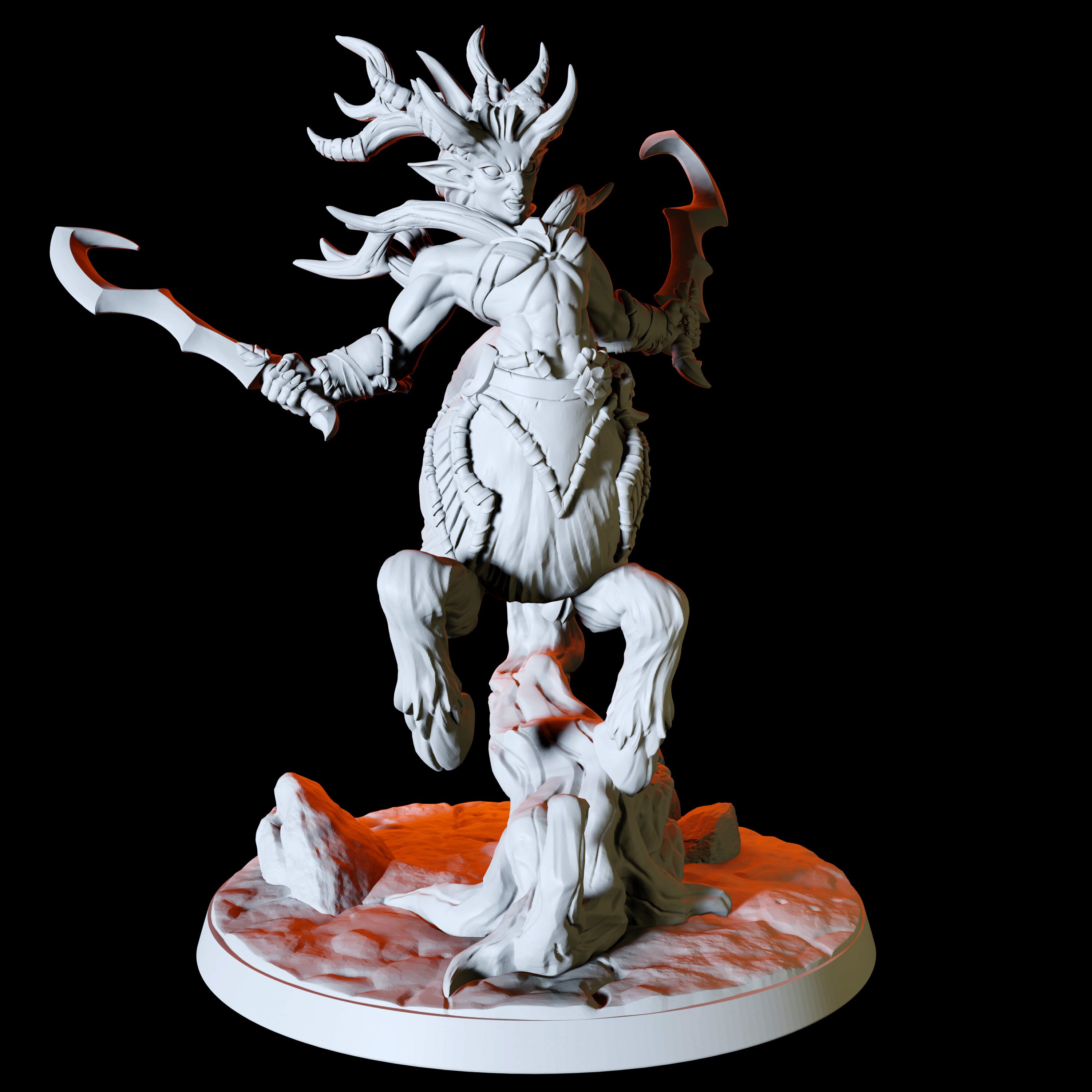 Satyr or Centaur Battlemaster Miniature for D&D Dungeons and - Etsy