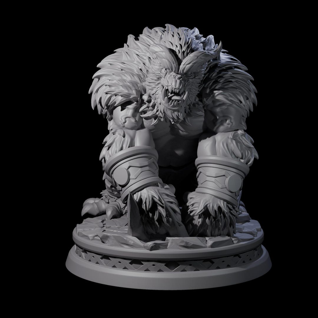 Pounding Balor-kin Miniature for D&D, Dungeons and Dragons, Pathfinder ...