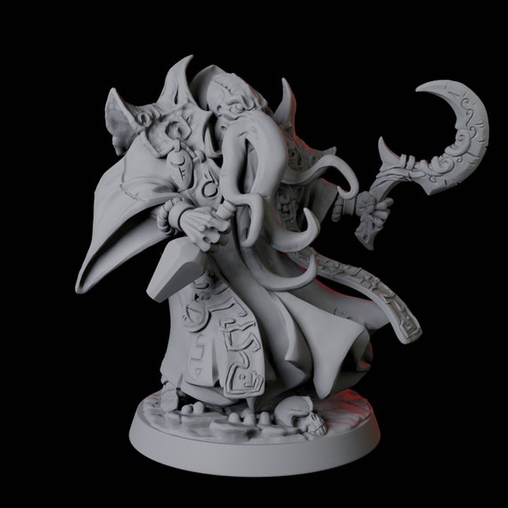 Mind Flayer or Illithid Miniature E for D&D Dungeons and - Etsy