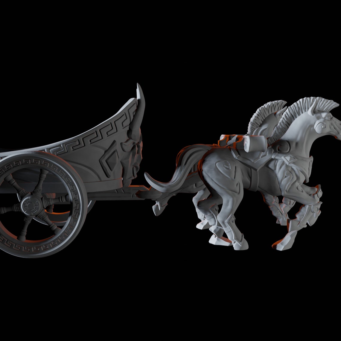 War Chariot Miniature A for D&D, Dungeons and Dragons, Pathfinder and ...