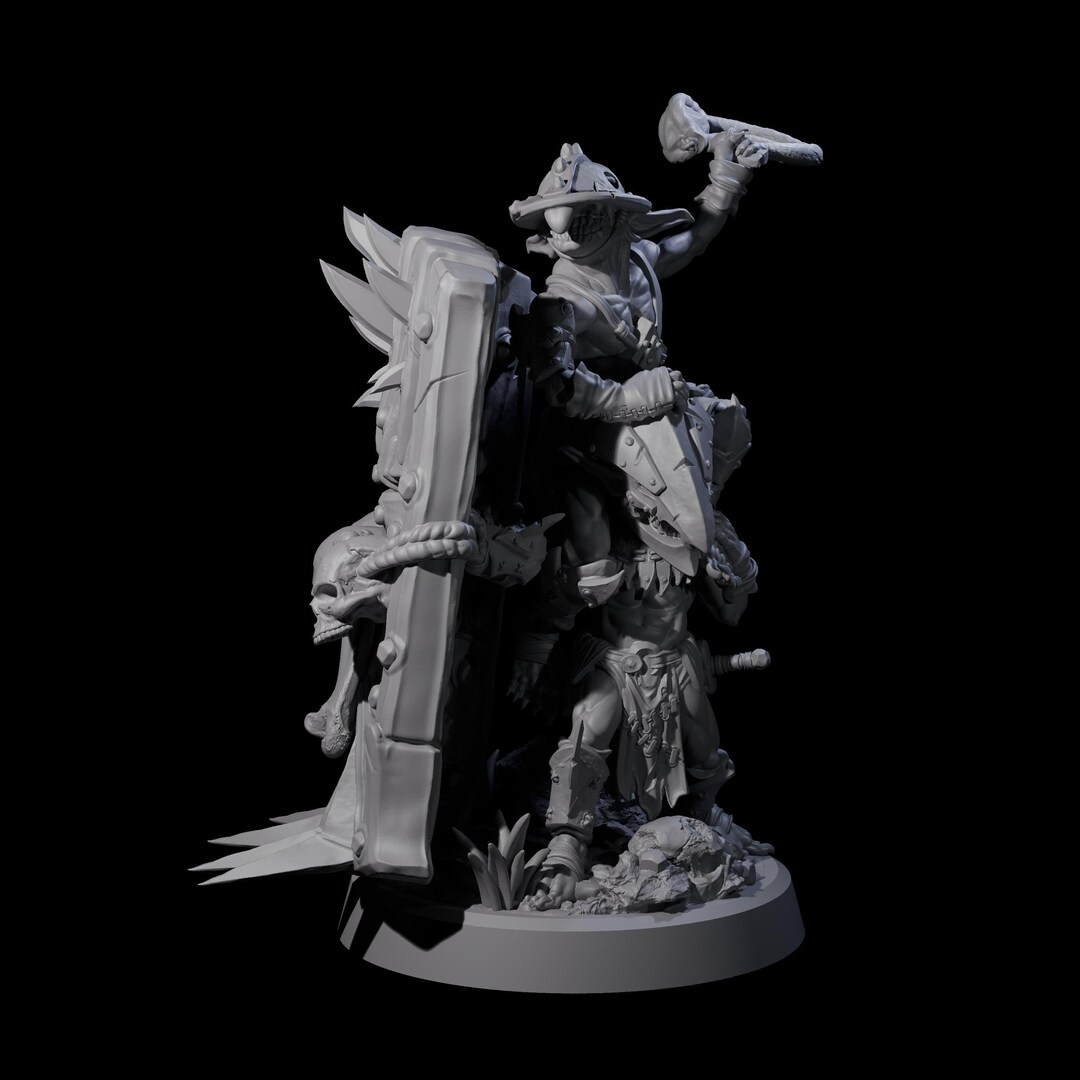 Piggybacking Goblin Duo B Miniature for D&D, Dungeons and Dragons ...