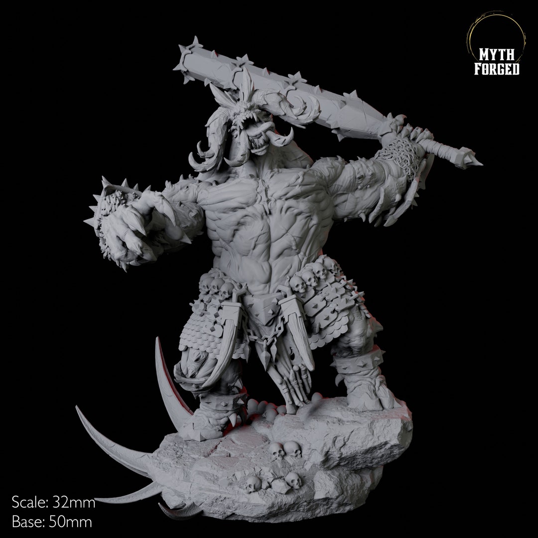 Kalavakus or Slaver Demon Miniature D for D&D, Dungeons and Dragons ...