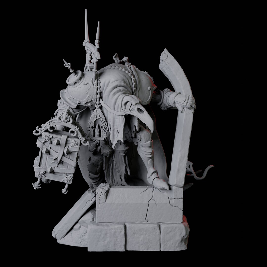 Undead Cultist C Miniature for D&D, Dungeons and Dragons, Pathfinder ...