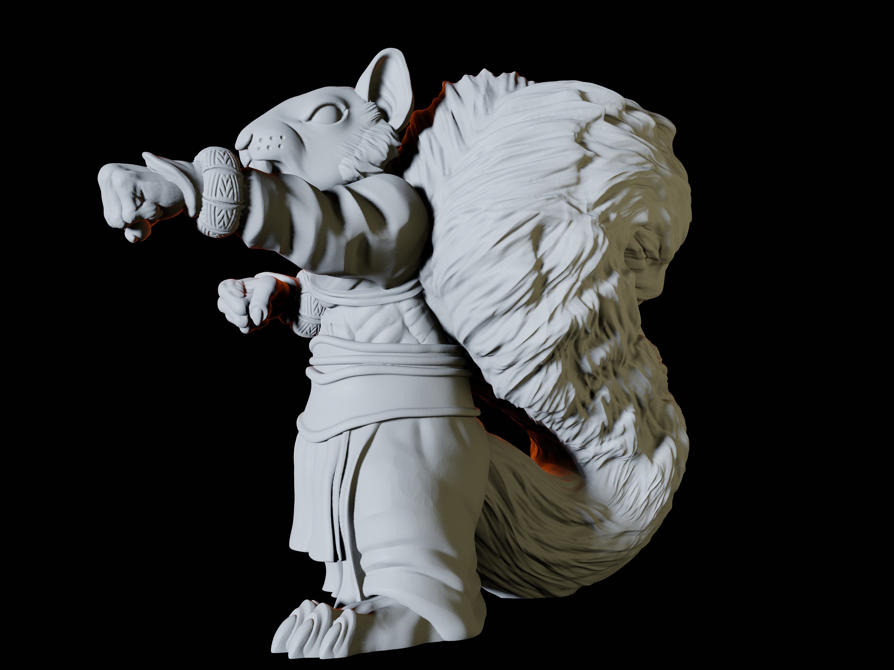 Three Nutchkin Squirrel Monks Miniature for D&D Dungeons and | Etsy