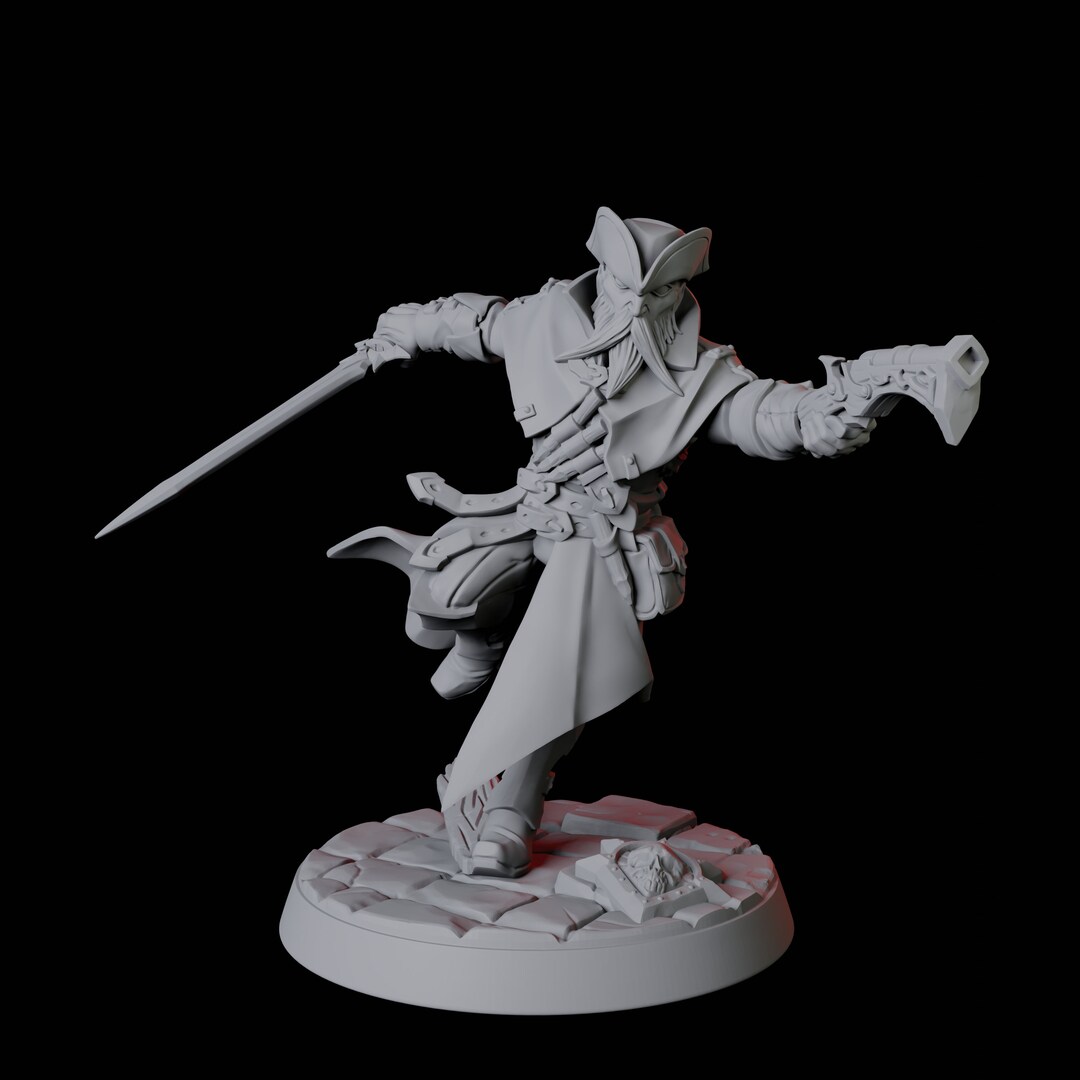 Vampire Hunter Miniature A With Crossbow or Gun for D&D, Dungeons and ...