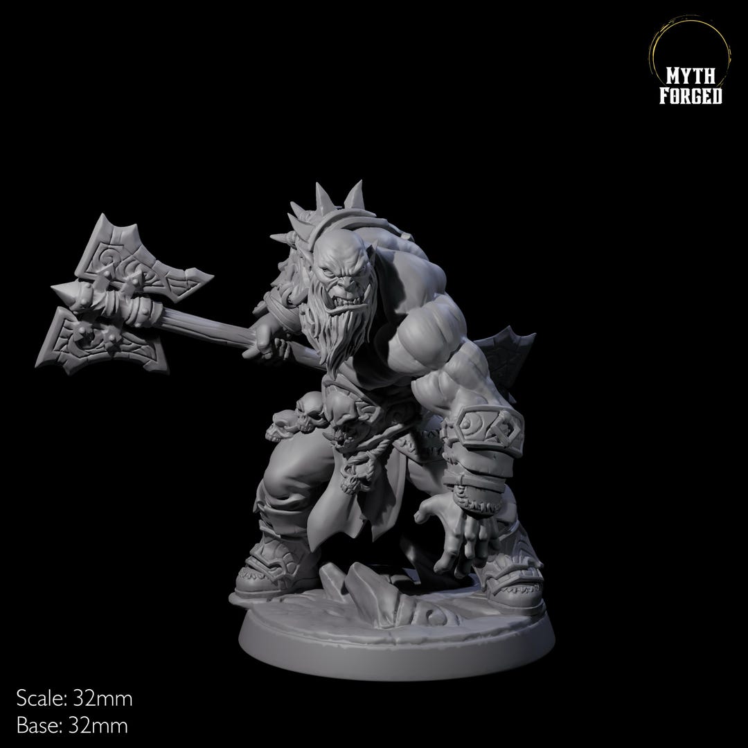 Marauding Orc Raider A Miniature for D&D, Dungeons and Dragons ...