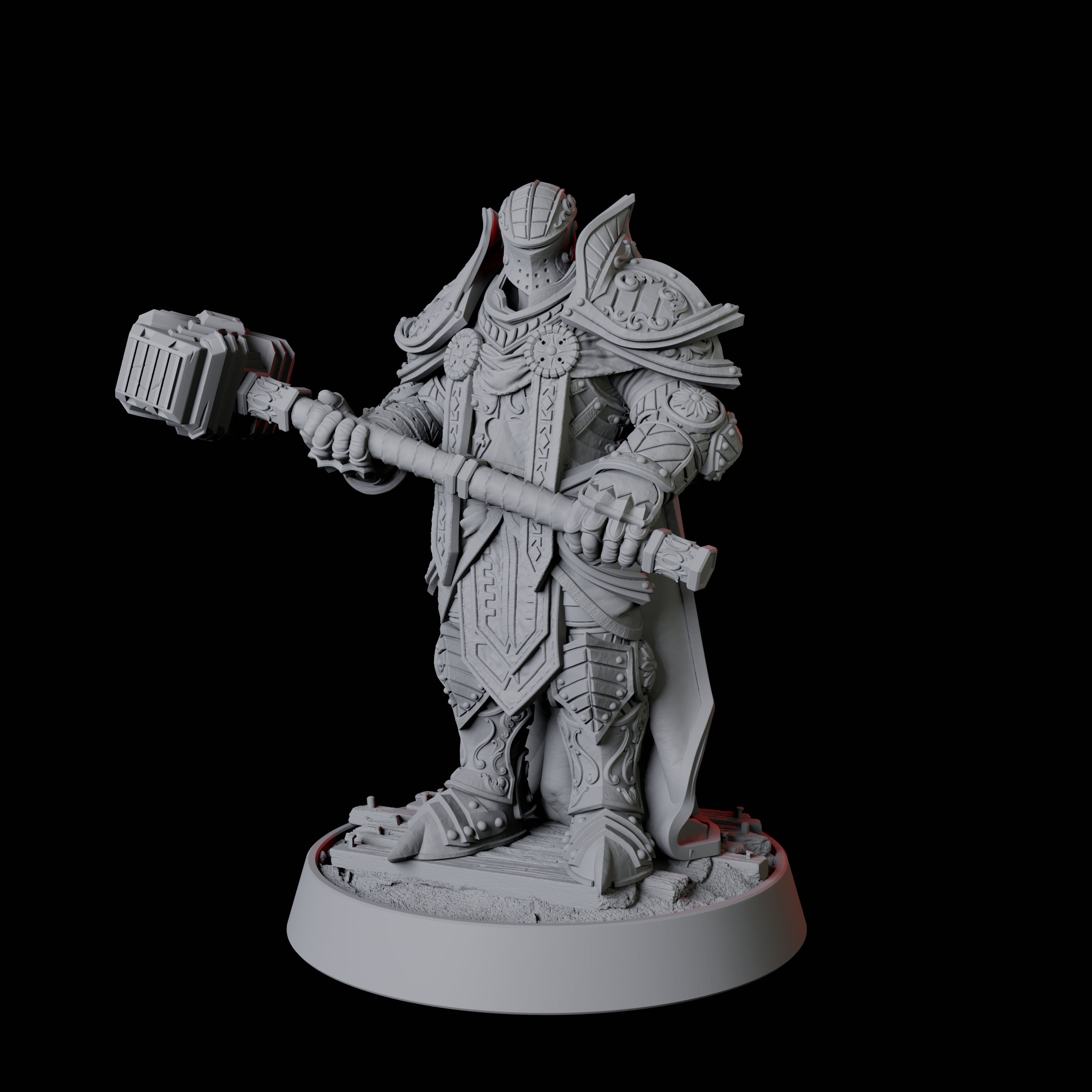 Heavily Armoured Paladin Miniature for D&D Dungeons and - Etsy Australia