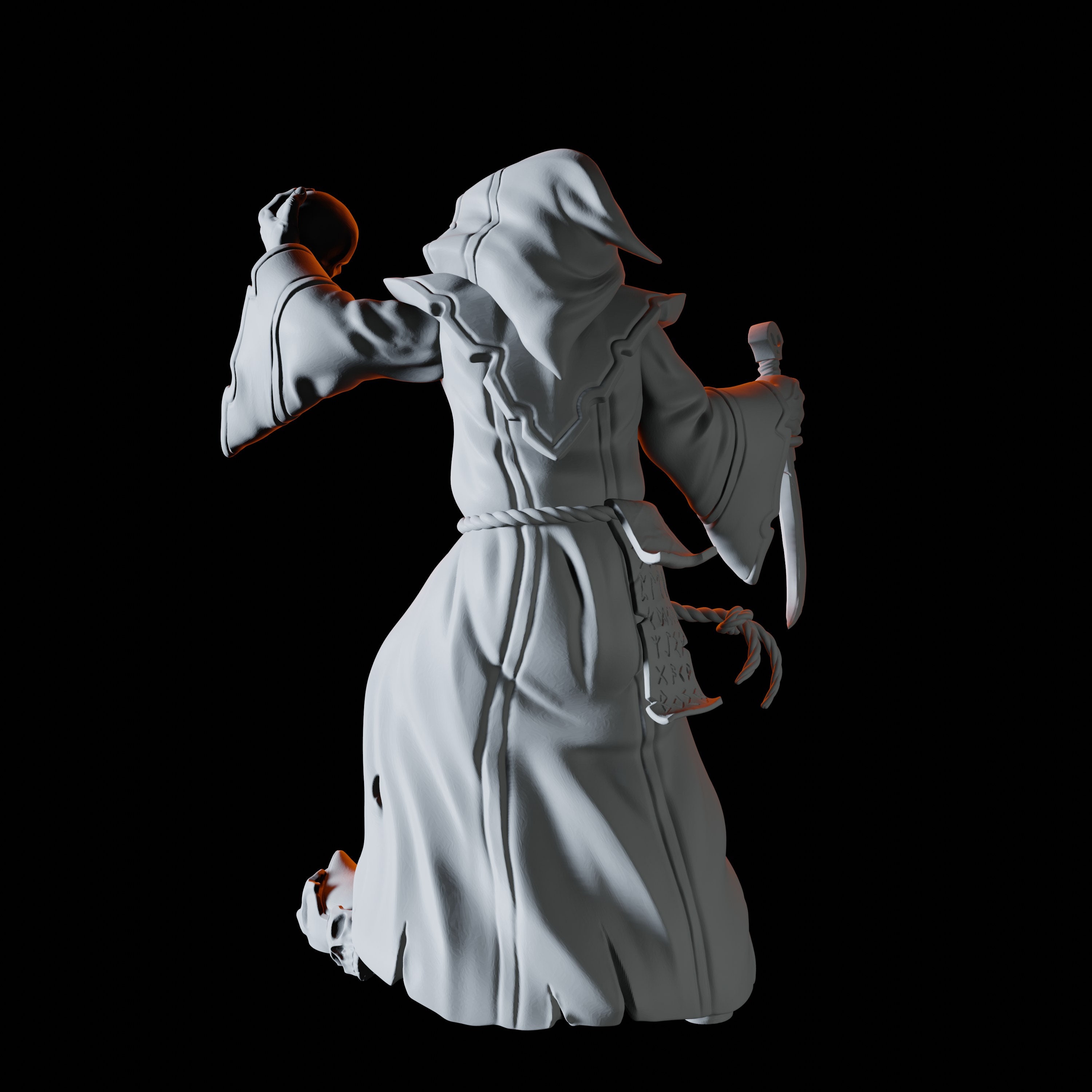 Cultist With Skull Miniature for D&D Dungeons and Dragons - Etsy
