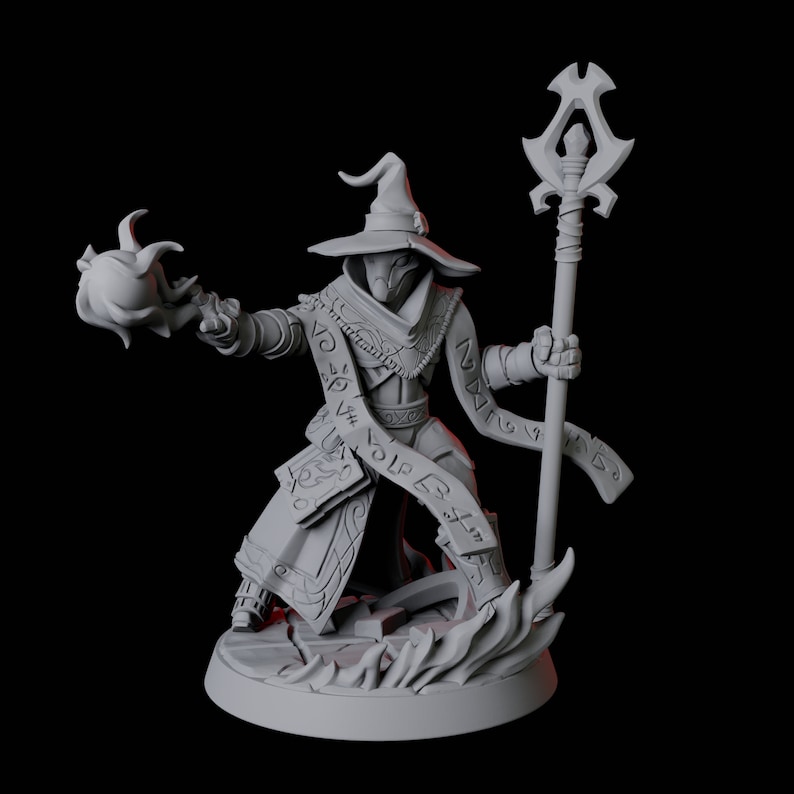 Warforged Wizard Miniature for D&D Dungeons and Dragons - Etsy
