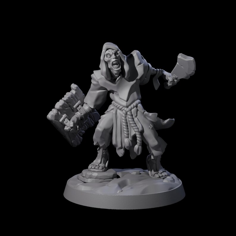 Decrepit Cultist Miniature for D&D, Dungeons and Dragons, Pathfinder ...