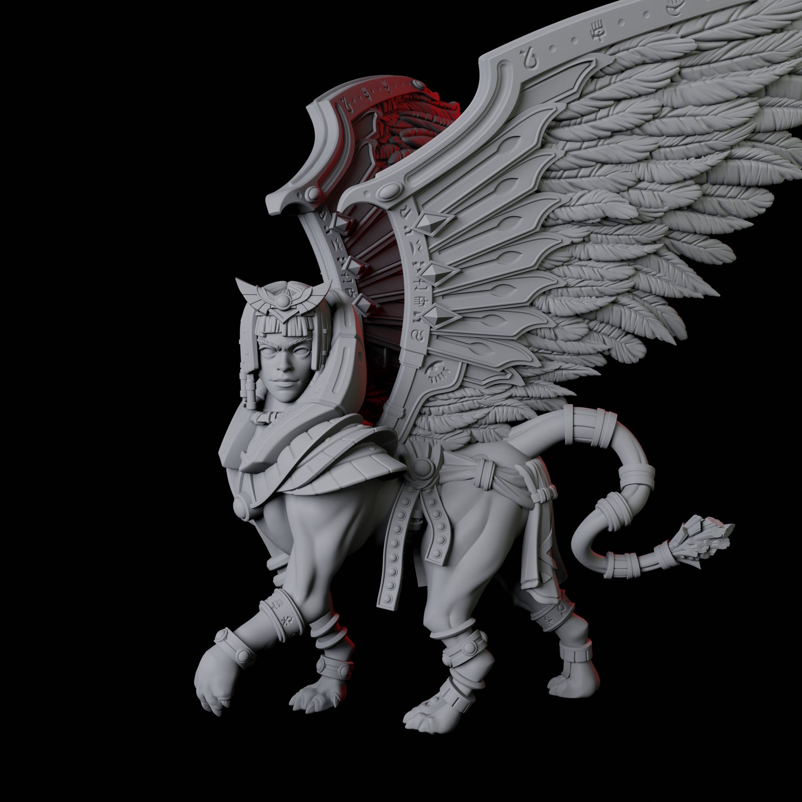 Majestic Winged Sphinx for D&D, Dungeons and Dragons, Pathfinder and ...