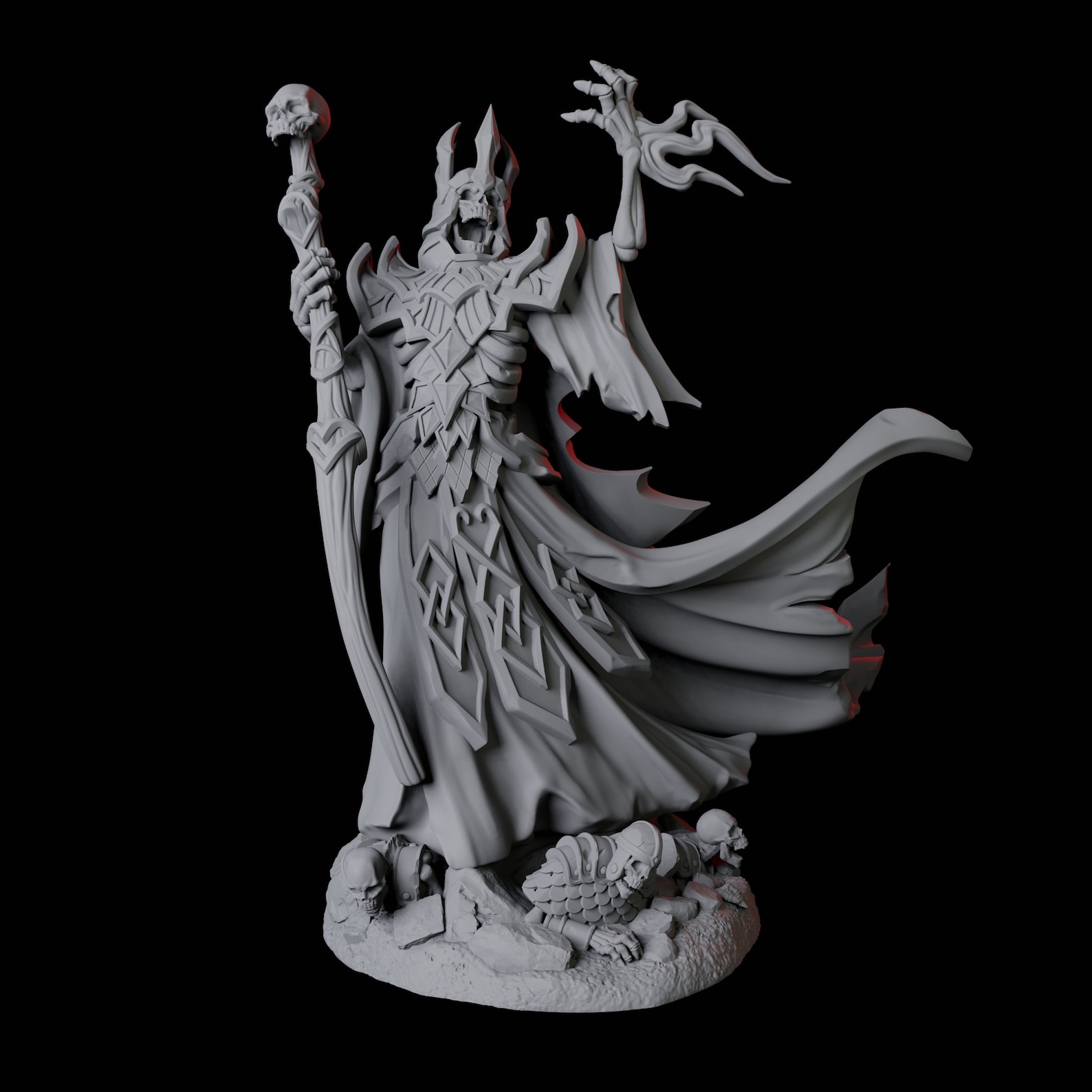 Renegade Lich Miniature for D&D, Dungeons and Dragons, Pathfinder and ...