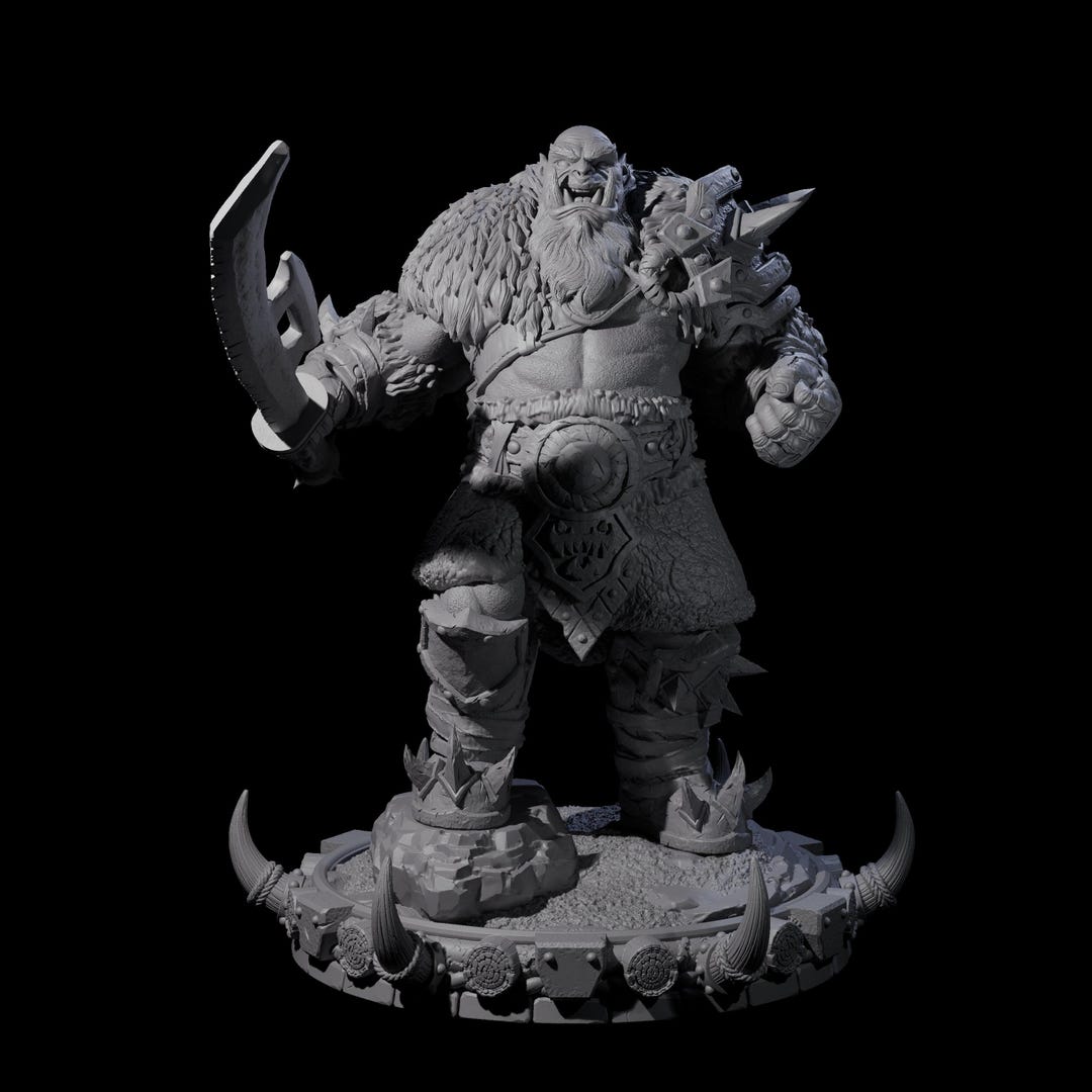 Frostbane Orc C Miniature for D&D, Dungeons and Dragons, Pathfinder and ...