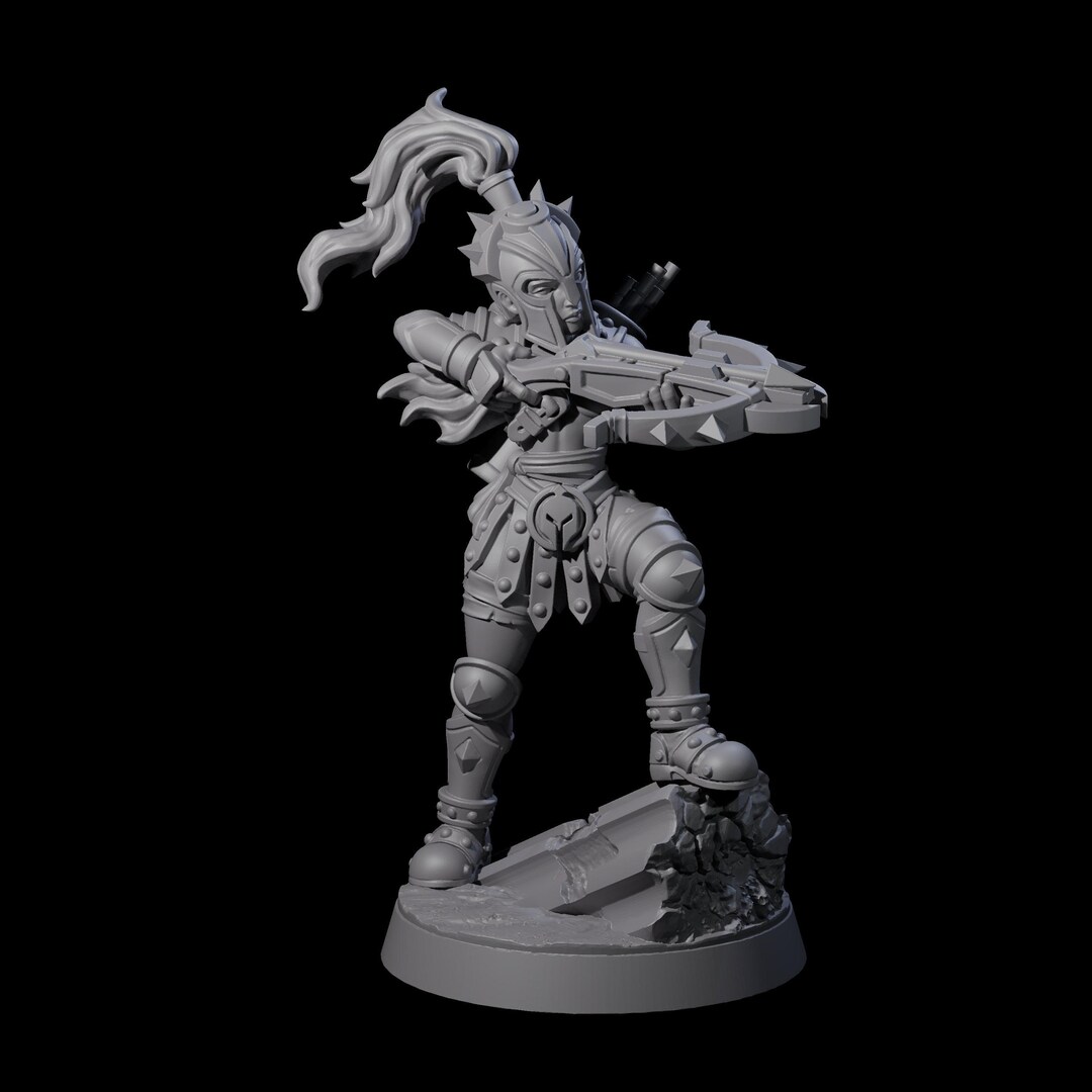 Sniping Gladiator Miniature for D&D, Dungeons and Dragons, Pathfinder ...