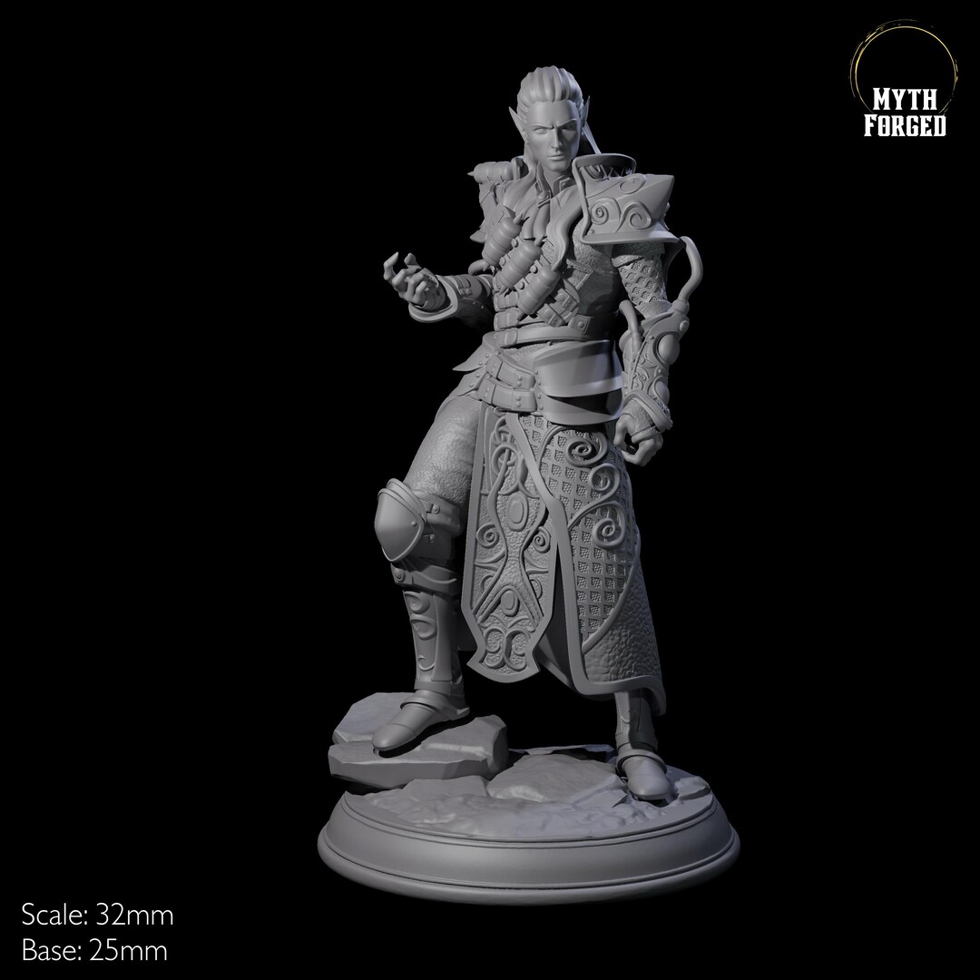 Arcane Syphon Elf Mage Miniature for D&D, Dungeons and Dragons ...