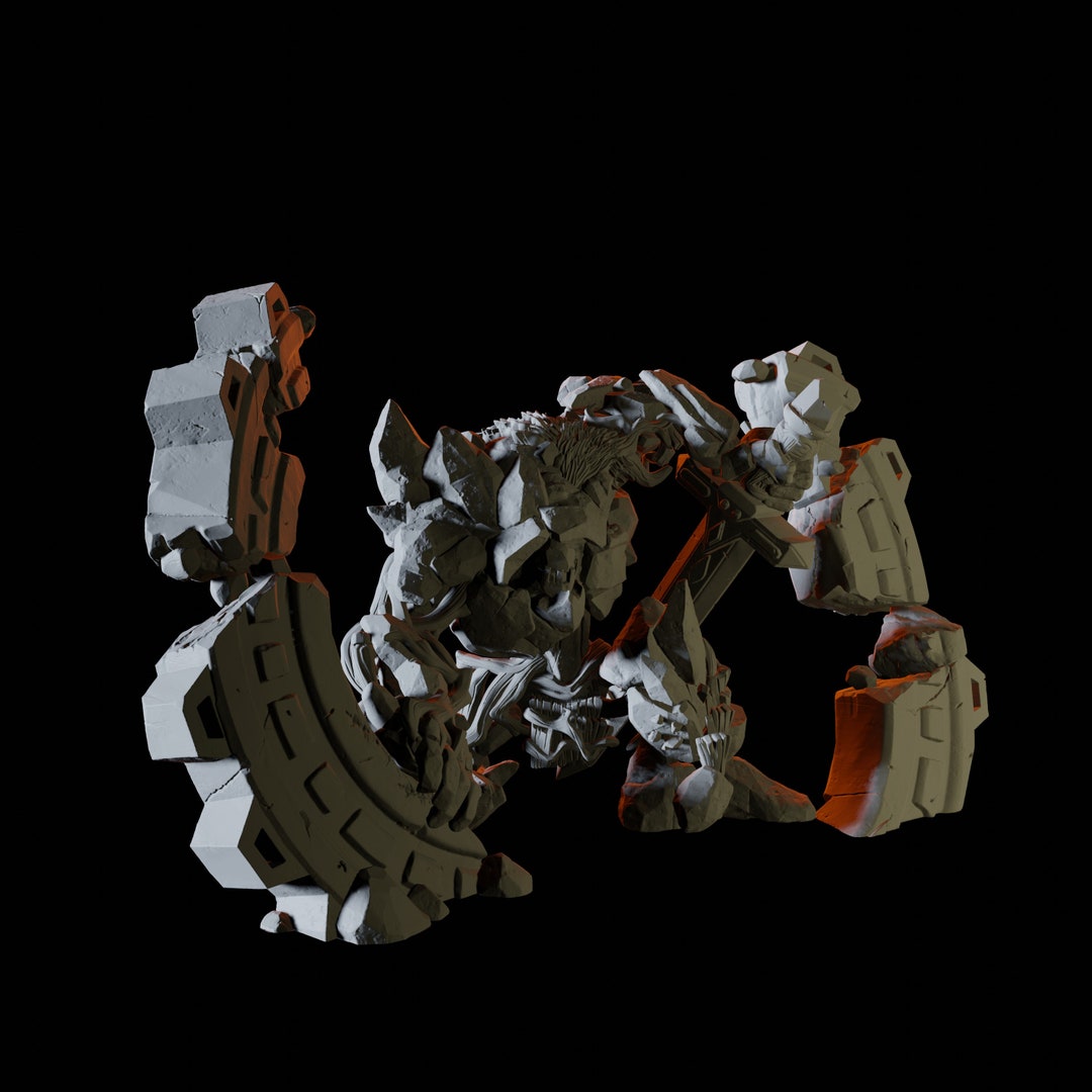 Stone Golem Miniature for D&D, Dungeons and Dragons, Pathfinder and ...