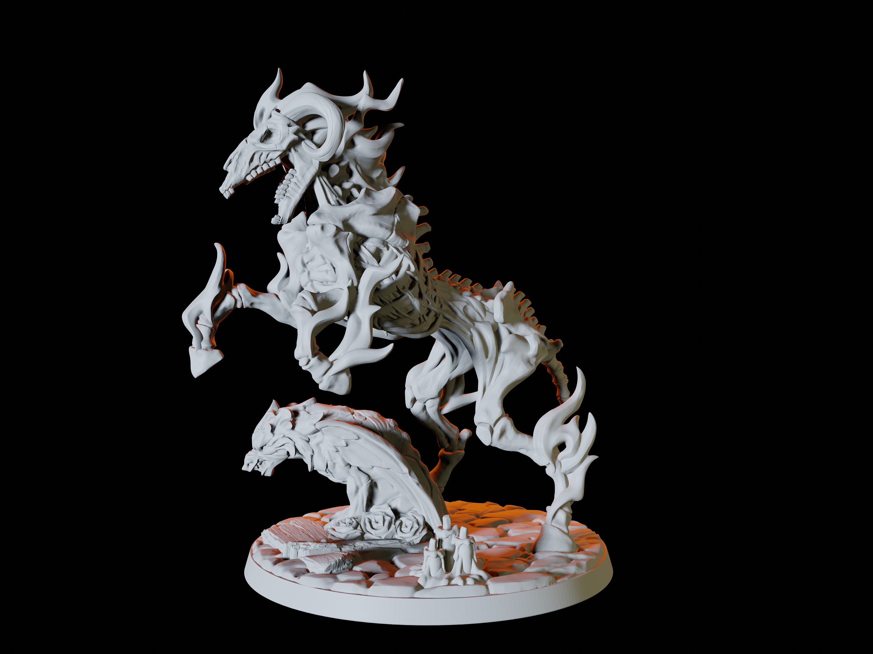 Nightmare Steed Miniature for D&D Dungeons and Dragons | Etsy UK
