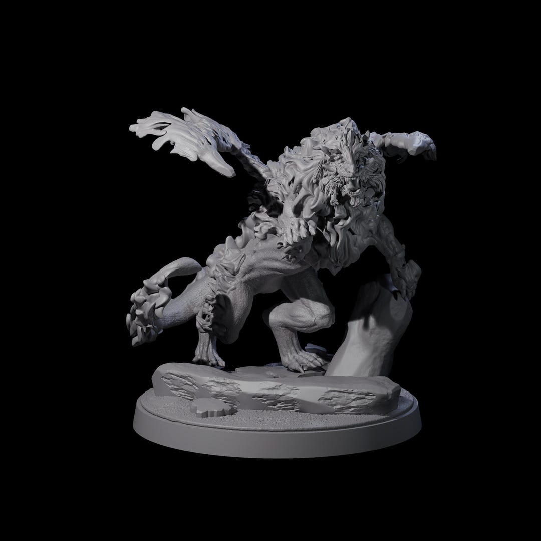 Prowling Grimalkin B Miniature for D&D, Dungeons and Dragons ...