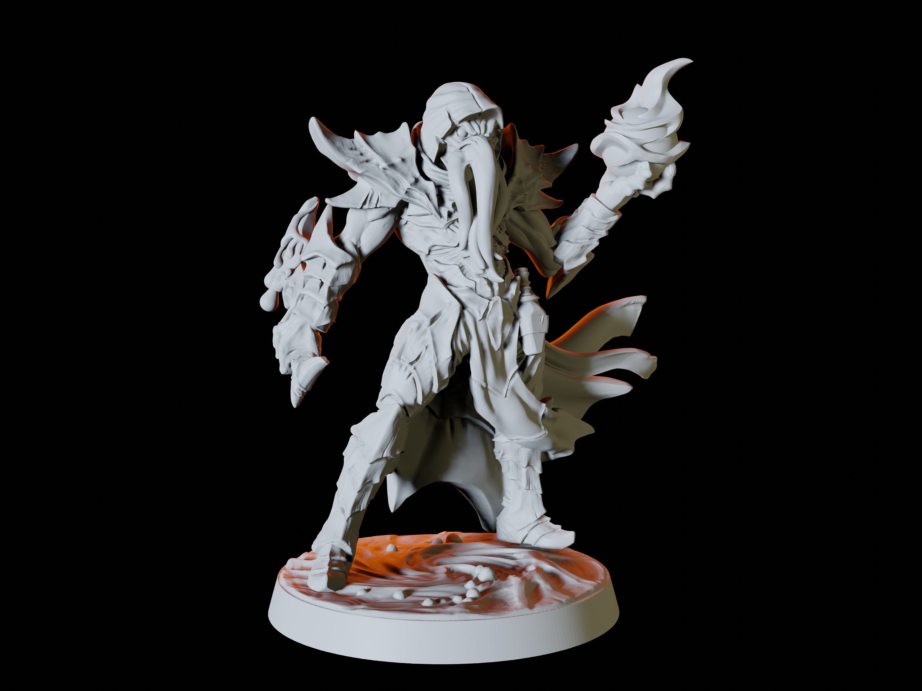 Six Mind Flayer Illithid Army Set Warriors Miniature for D&D, Dungeons ...