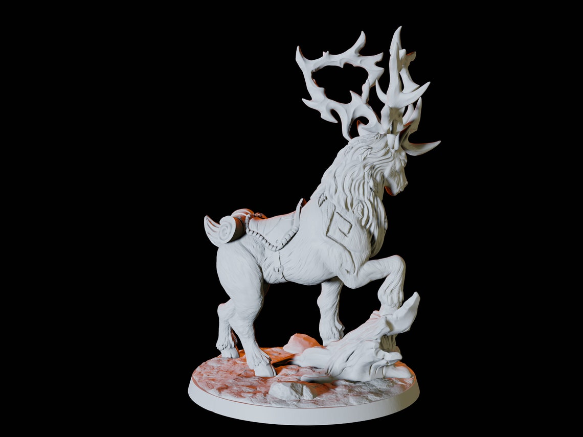 Giant Elk or Deer Miniature for D&D Dungeons and Dragons - Etsy UK