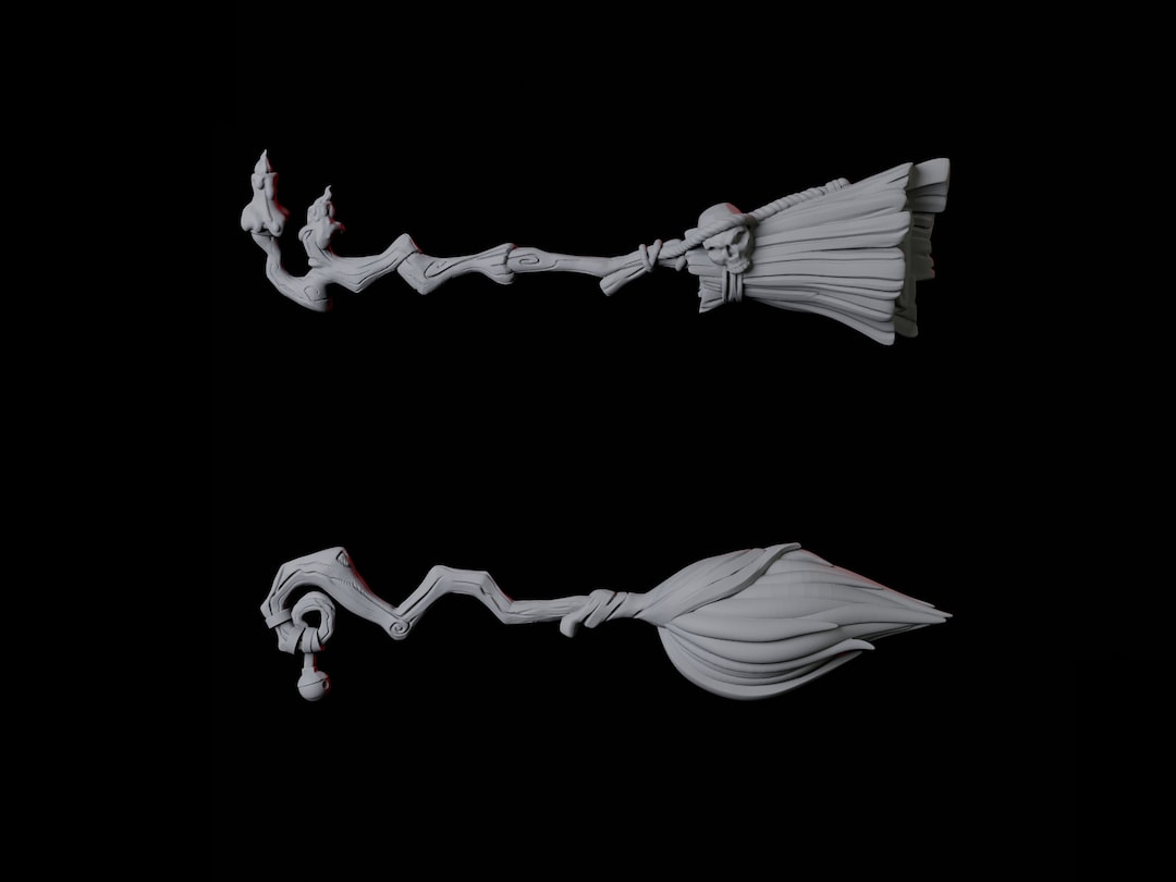 Magical Flying Broomstick Scatter Terrain Miniature for D&D, Dungeons ...