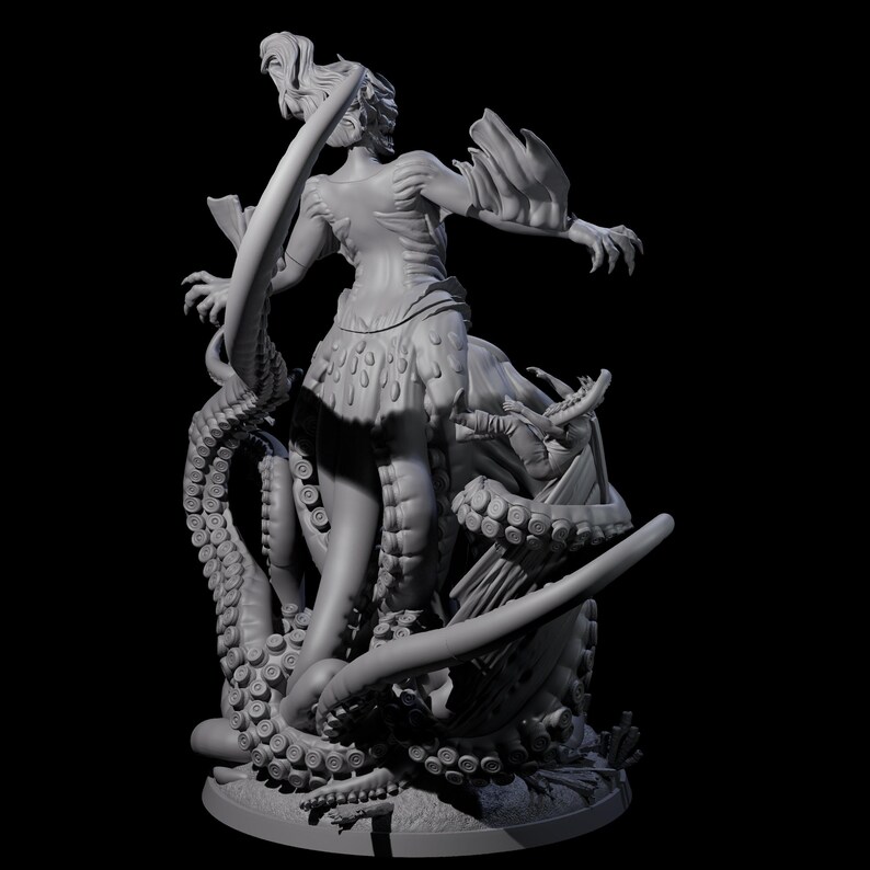 Tentacled Sea Hag Matriarch Miniature for D&D, Dungeons and Dragons ...