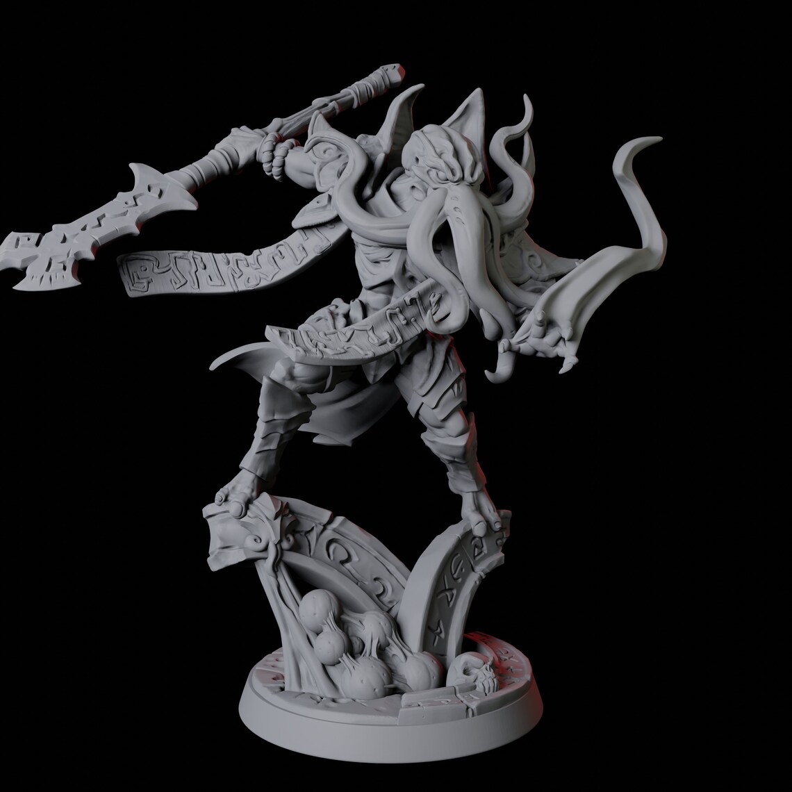 Mind Flayer Warrior Miniature for D&D, Dungeons and Dragons, Pathfinder ...