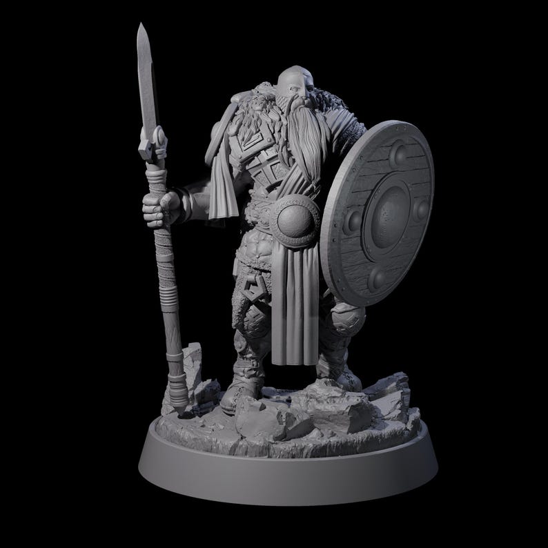 Furious Viking Berserkers Miniature for D&D, Dungeons and Dragons ...