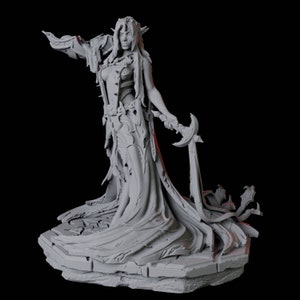 Female Drow High Priestess Miniature for D&D, Dungeons and Dragons ...