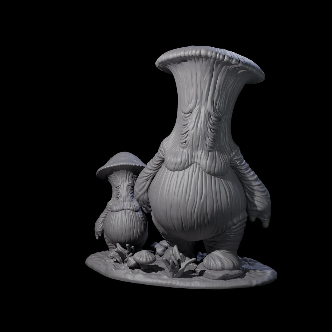 Scared Myconid Family Miniature for D&D, Dungeons and Dragons ...