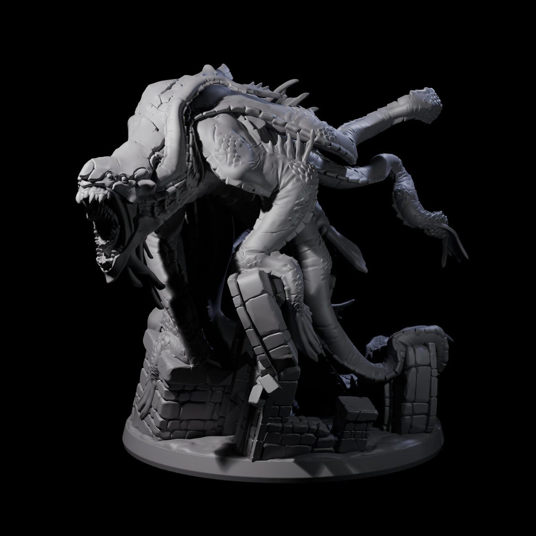 Crawling Aboleth Miniature for D&D, Dungeons and Dragons, Pathfinder ...