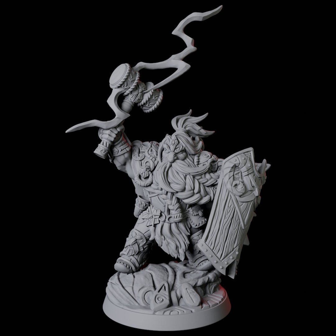 Dwarf General Miniature for D&D, Dungeons and Dragons, Pathfinder and ...