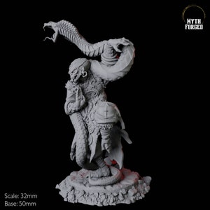 Yuan-ti Malison Snake Charmer Miniature C for D&D, Dungeons and Dragons ...
