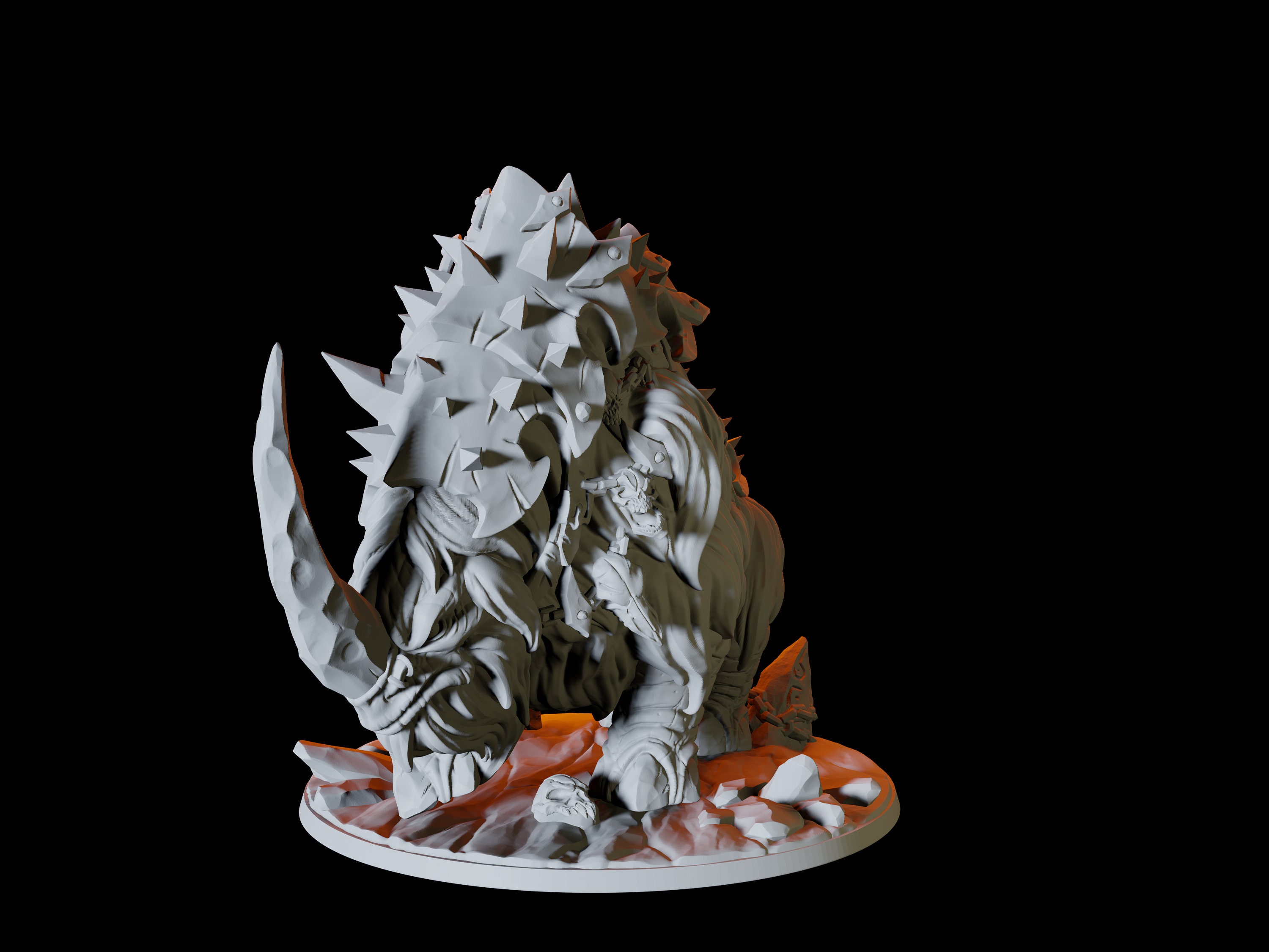 Frost Auroch or Ice Bull Miniature for D&D, Dungeons and Dragons ...
