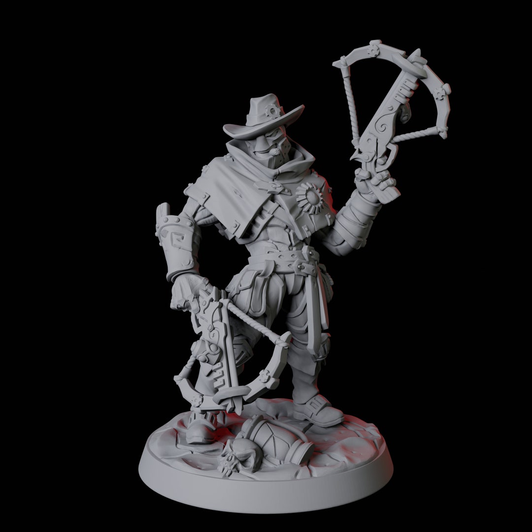 Warforged Gunslinger Fighter Miniature for D&D, Dungeons and Dragons ...