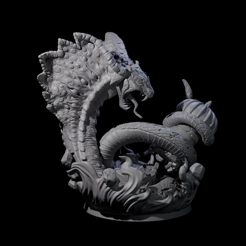 Transformed Mega Djinni Miniature for D&D, Dungeons and Dragons ...