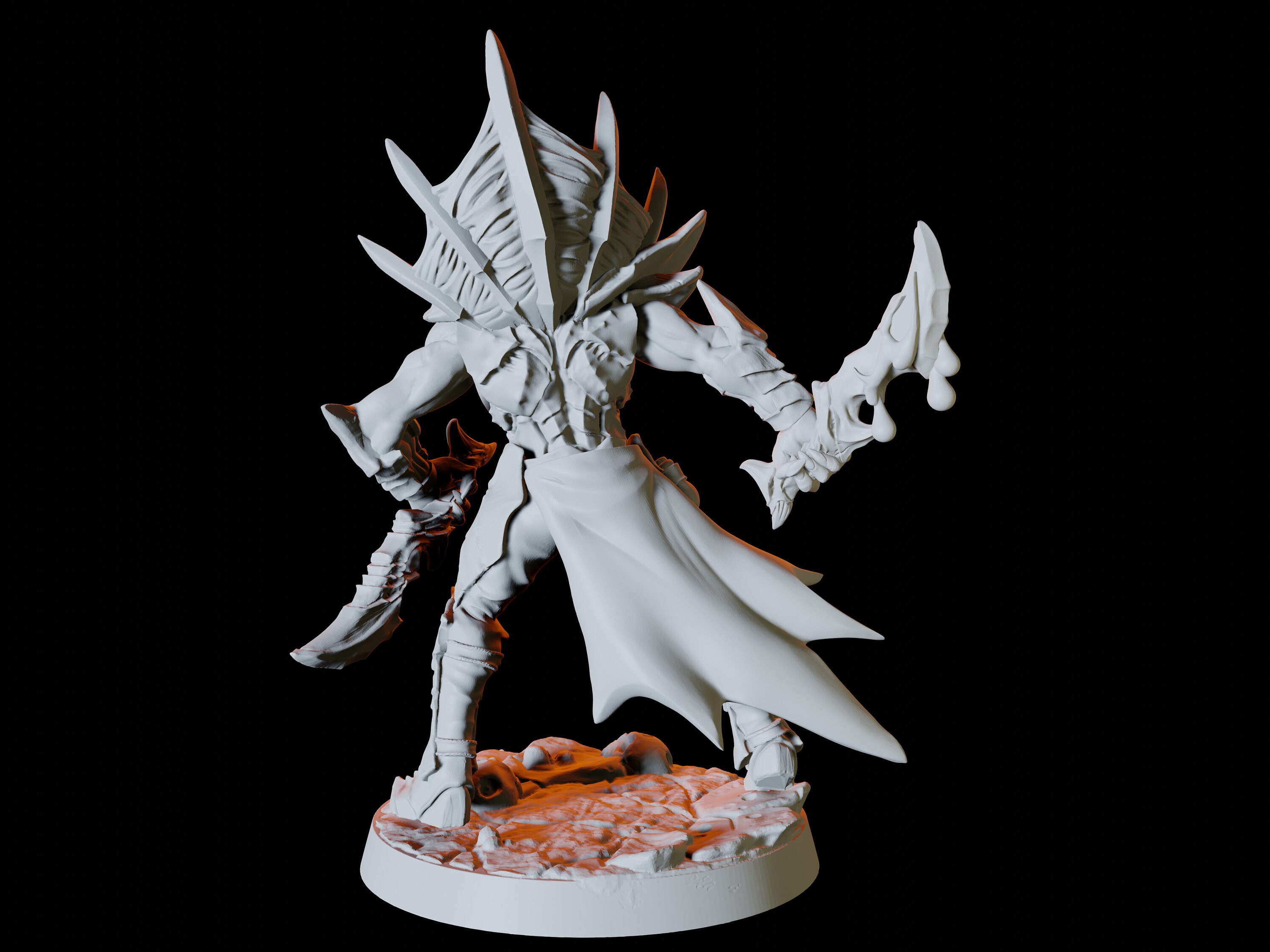 Six Mind Flayer Illithid Army Set Warriors Miniature for D&D, Dungeons ...