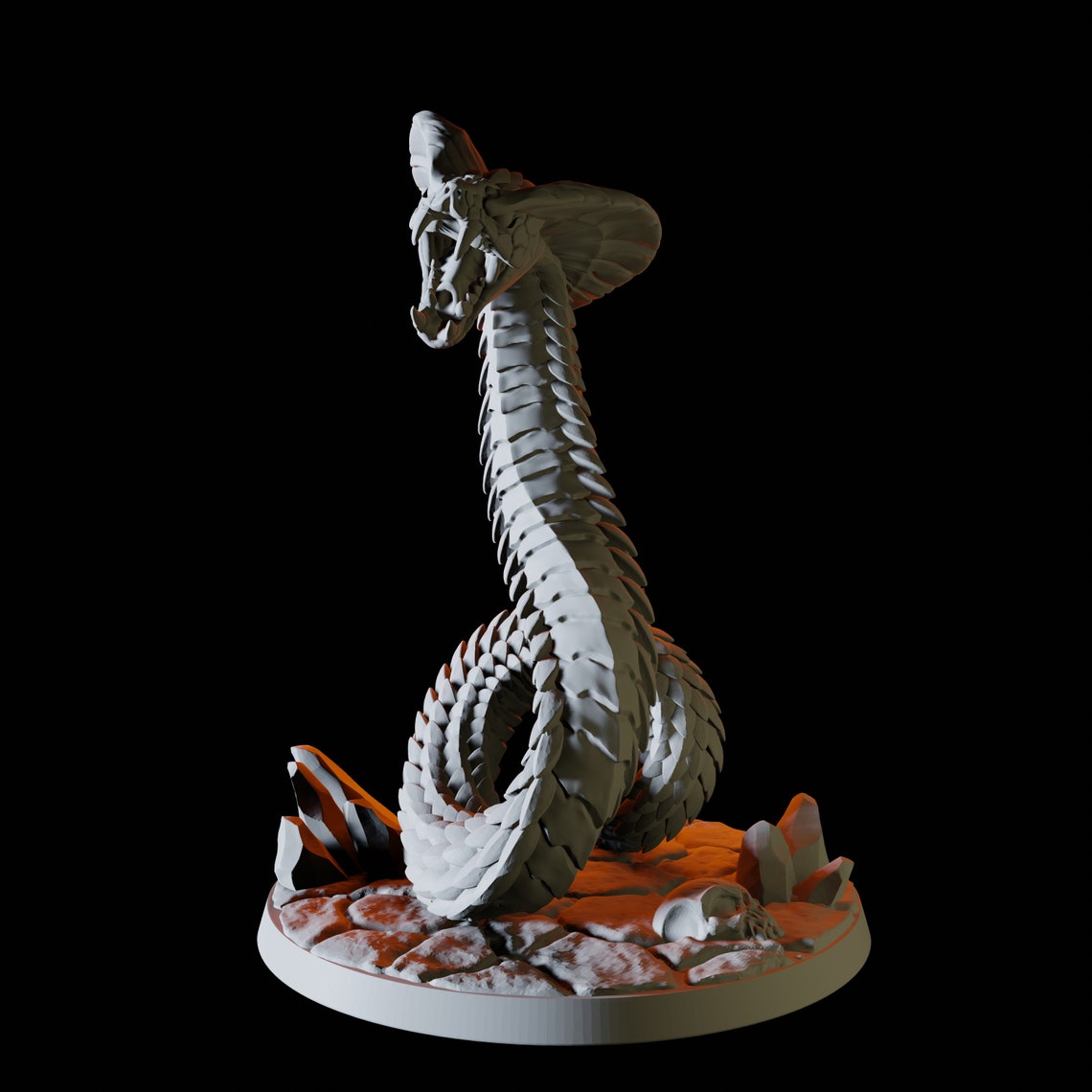 Giant Snake Miniature D for D&D Dungeons and Dragons - Etsy
