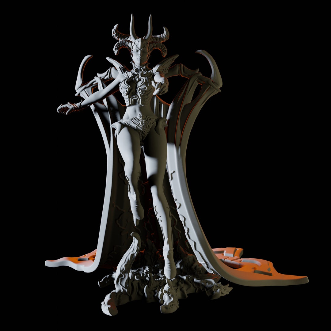 Demonic Witch Miniature for D&D, Dungeons and Dragons, Pathfinder and ...