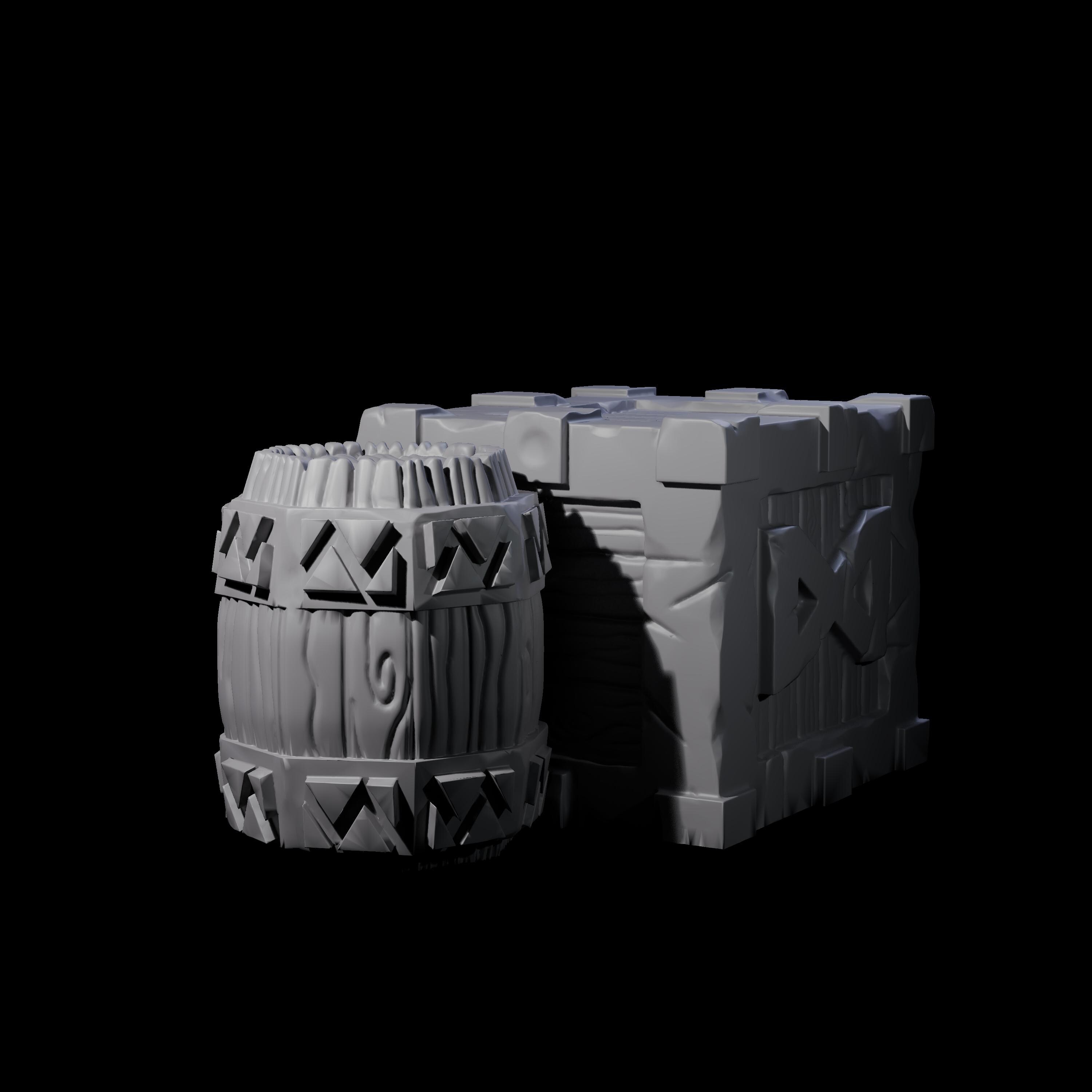 Dwarf Boxes, Crates and Barrels Scatter Terrain for D&D, Dungeons and ...