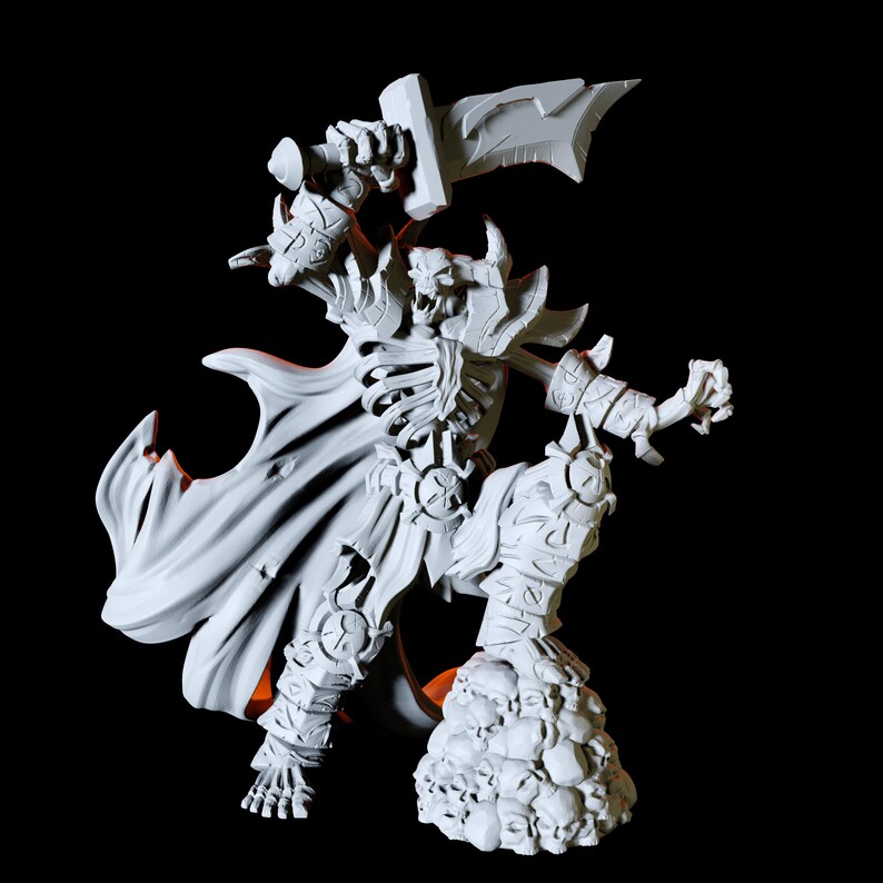 Demon Skeleton Miniature for D&D Dungeons and Dragons - Etsy UK
