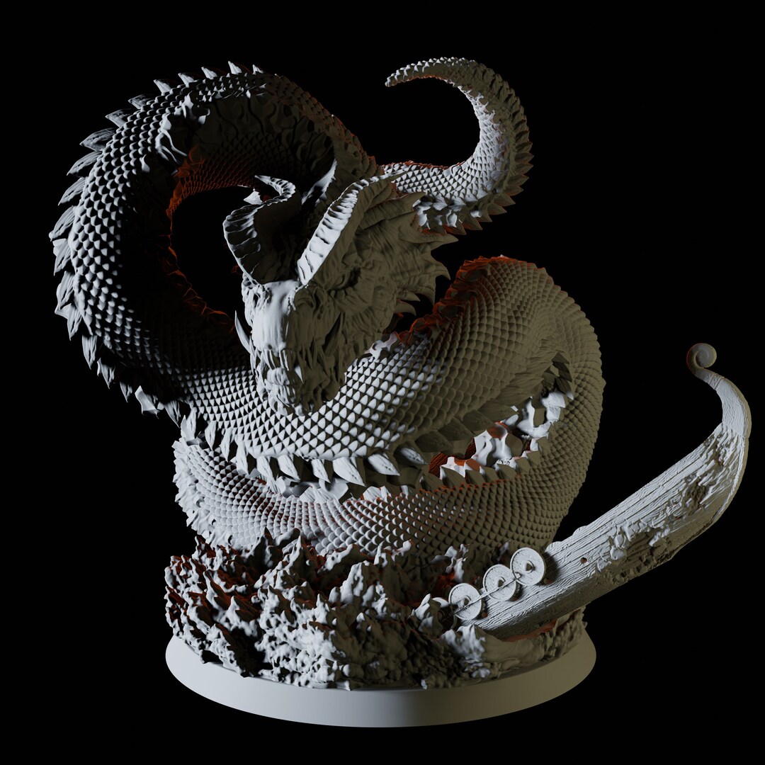 Ship Breaking Leviathan Miniature for D&D, Dungeons and Dragons ...