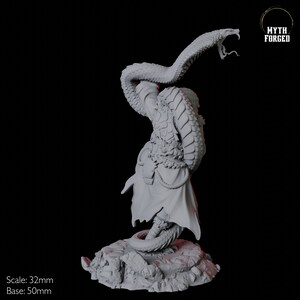 Yuan-ti Malison Snake Charmer Miniature C for D&D, Dungeons and Dragons ...