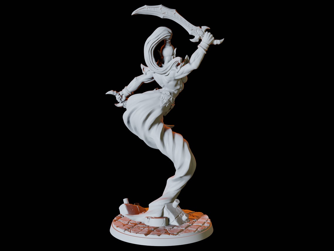 Female Djinni Miniature for D&D, Dungeons and Dragons, Pathfinder and ...