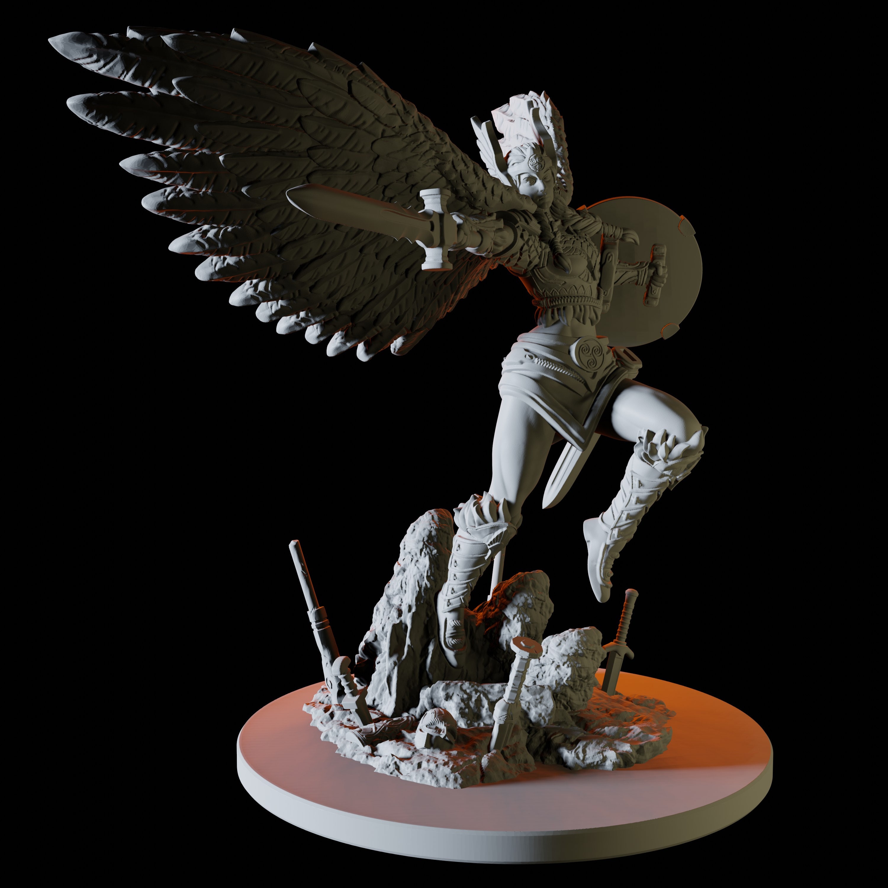 Valkyrie Miniature for D&D, Dungeons and Dragons, Pathfinder and Many ...