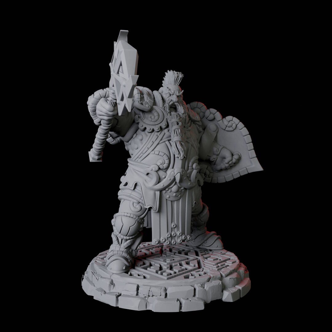 Heavy Armour Dwarf Miniature E for D&D, Dungeons and Dragons ...