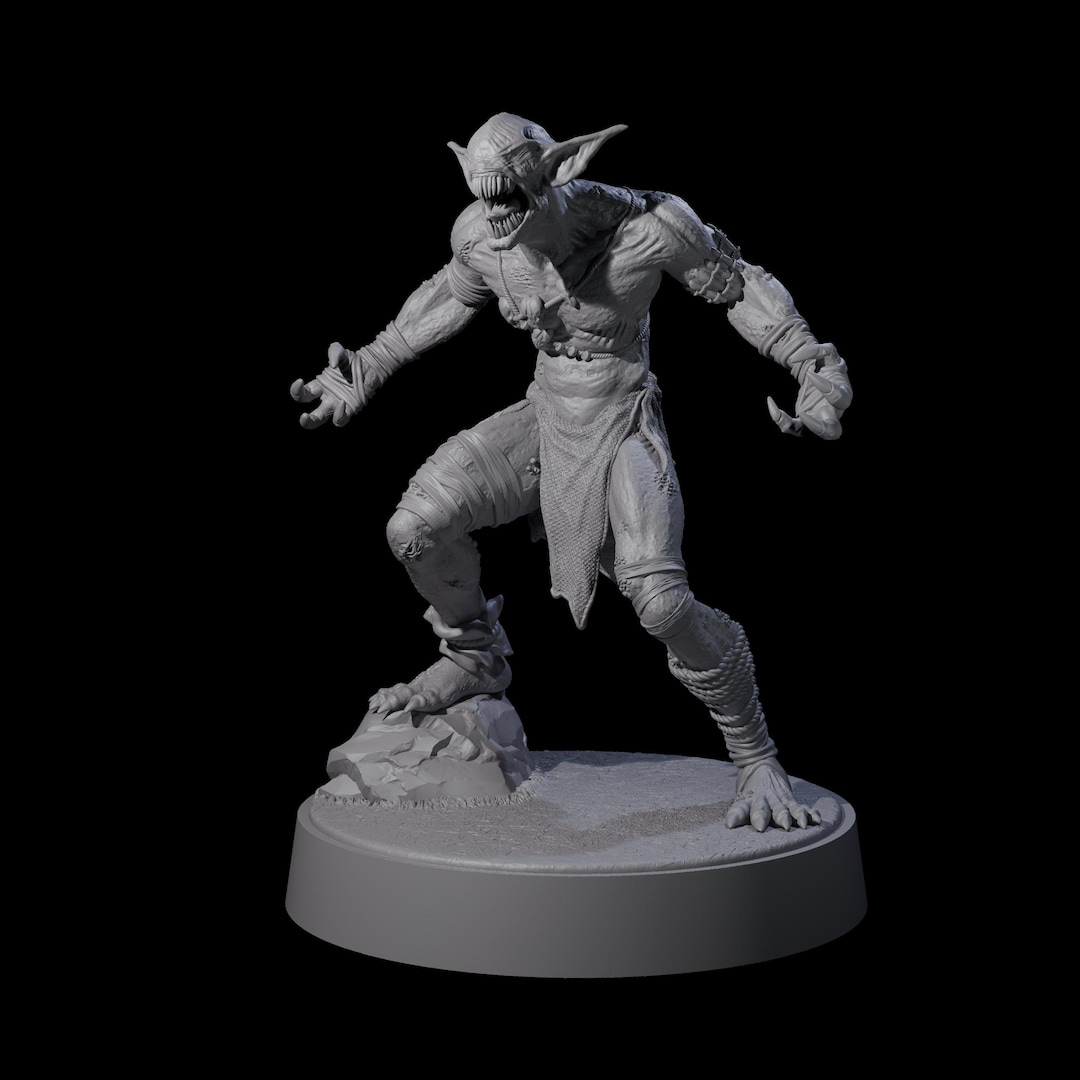 Eyeless Morlock Wretch A Miniature for D&D, Dungeons and Dragons ...