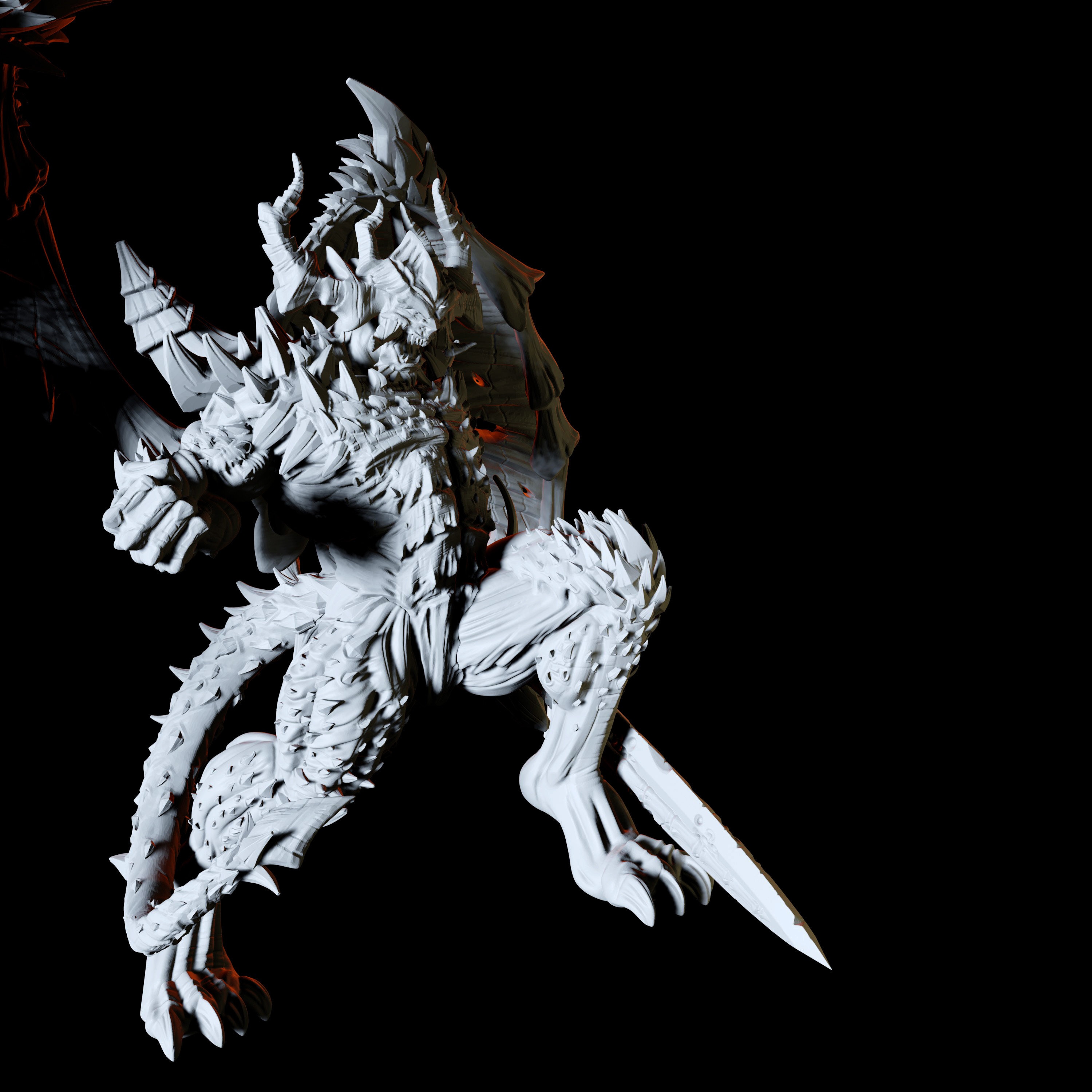 Devil or Demon Lord Miniature for D&D, Dungeons and Dragons, Pathfinder ...