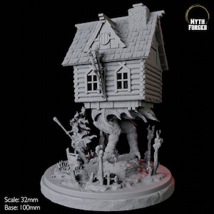 Baba Lysaga and the Creeping Hut Miniature for D&D, Dungeons and ...